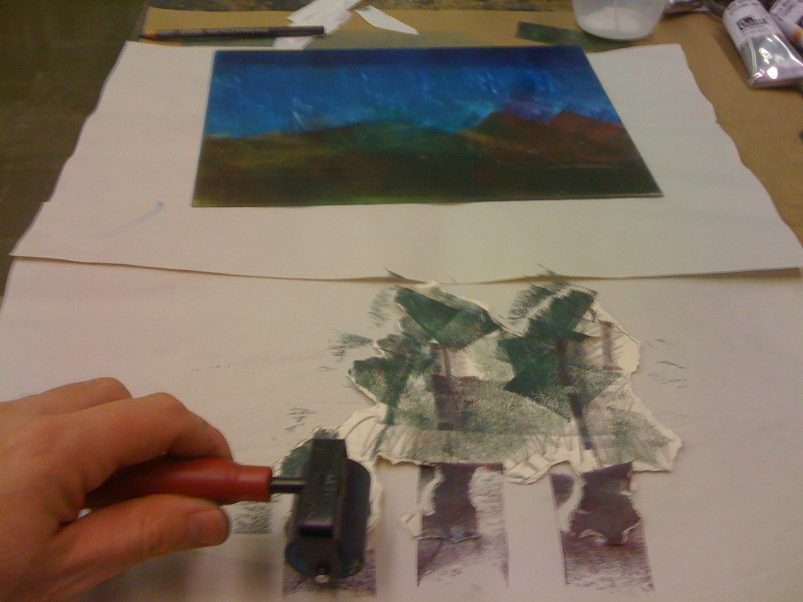 Monotype Printmaking: Monotype Printmaking and Collage