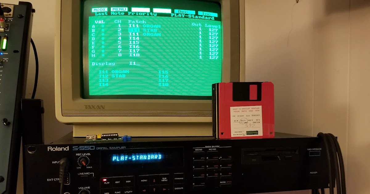 MATRIXSYNTH: Roland S-550 Digital Sampler w/ Software Editor