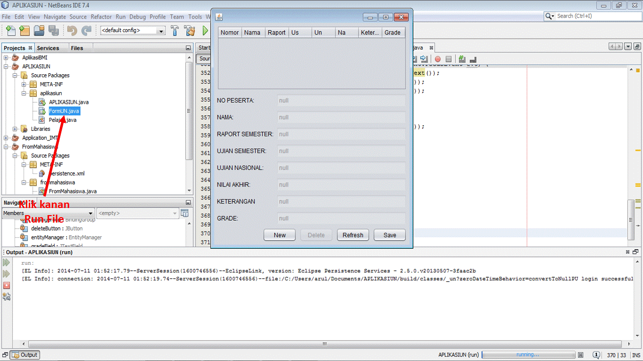 CARA MEMBUAT APLIKASI SEDERHANA PERHITUNGAN KELULUSAN UJIAN NASIONAL ...