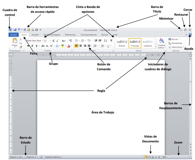 Curso de Word 2010: Clase 1.- INTRODUCCIÓN A MICROSOFT WORD 2010