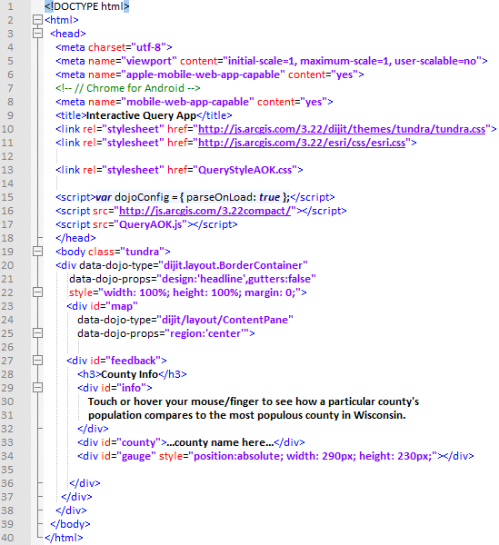 Web Gis Geog 455 Lab 6 Arcgis Api For Javascript 2 Mobile Responsive Apps