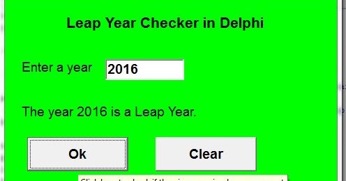 Free Programming Source Codes and Computer Programming Tutorials: Leap ...