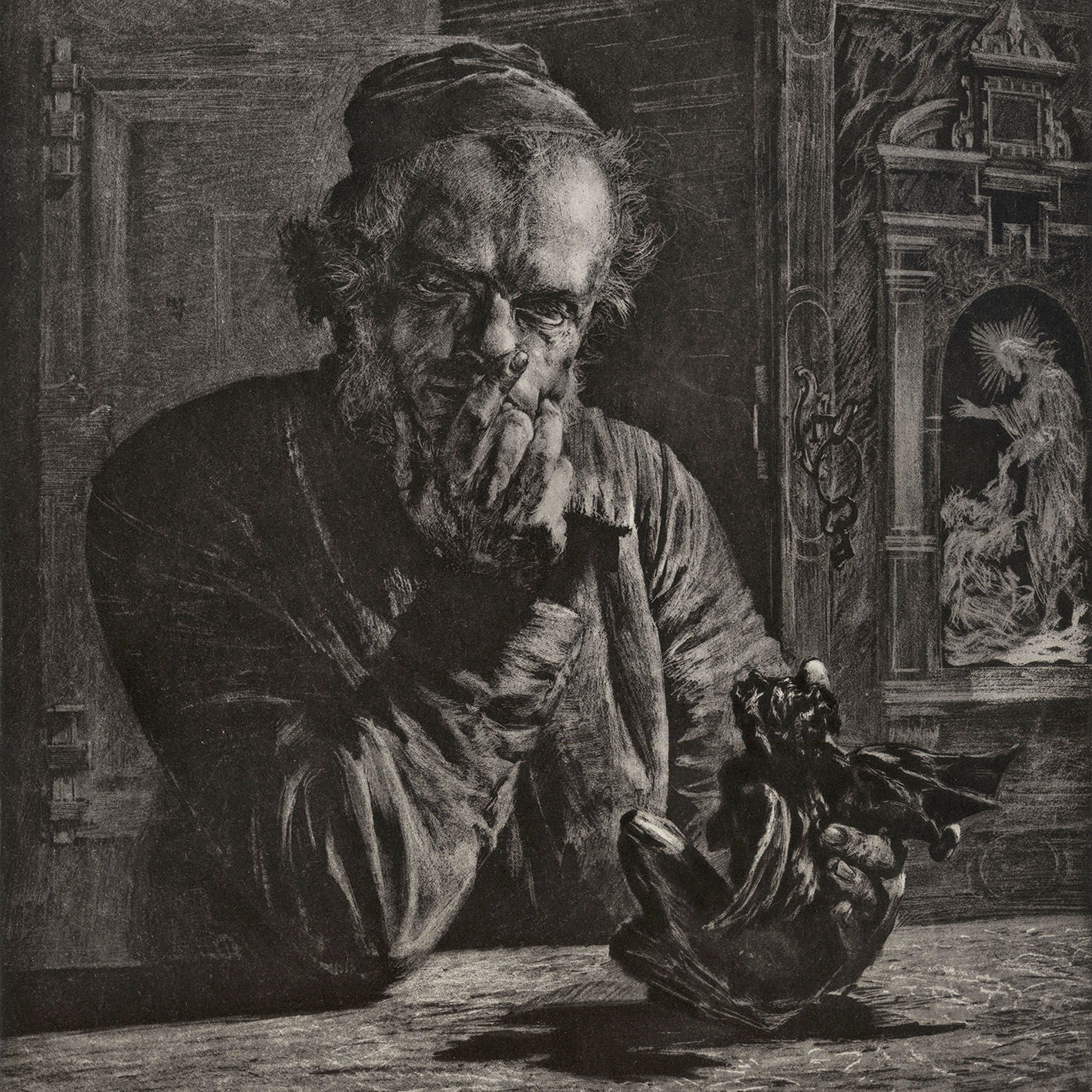 Prints and Principles: Adolph von Menzel's lithograph, “The Antiquary ...