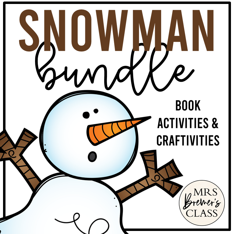 Snowmen at Christmas | Book Activities and Craftivity | Mrs. Bremer's Class