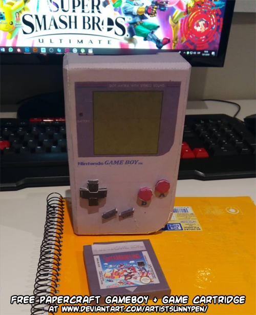 Paper Craft Game Boy at Pam Calhoun blog