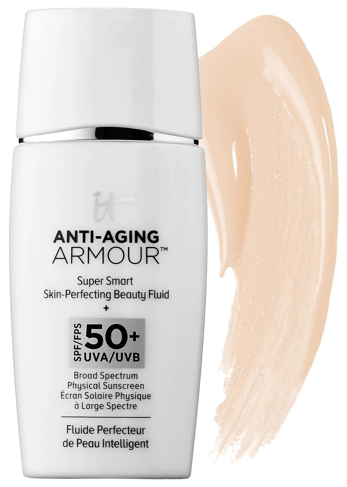 europa skin care: IT Cosmetics Anti-Aging Armour Tinted Sunscreen SPF 50+