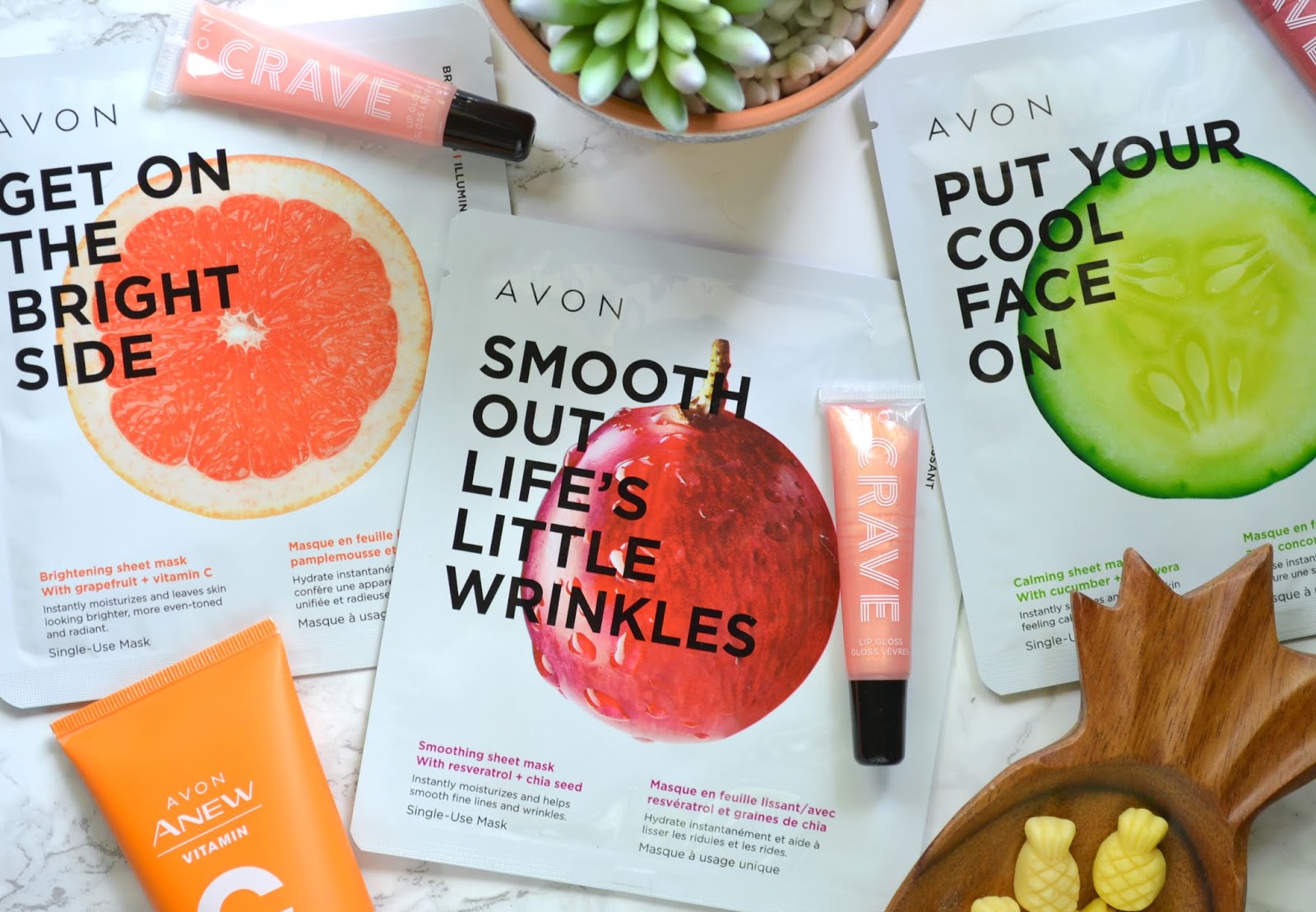 SHEET MASKS | New Avon Anew Sheet Masks That Brighten, Calm and Smooth ...