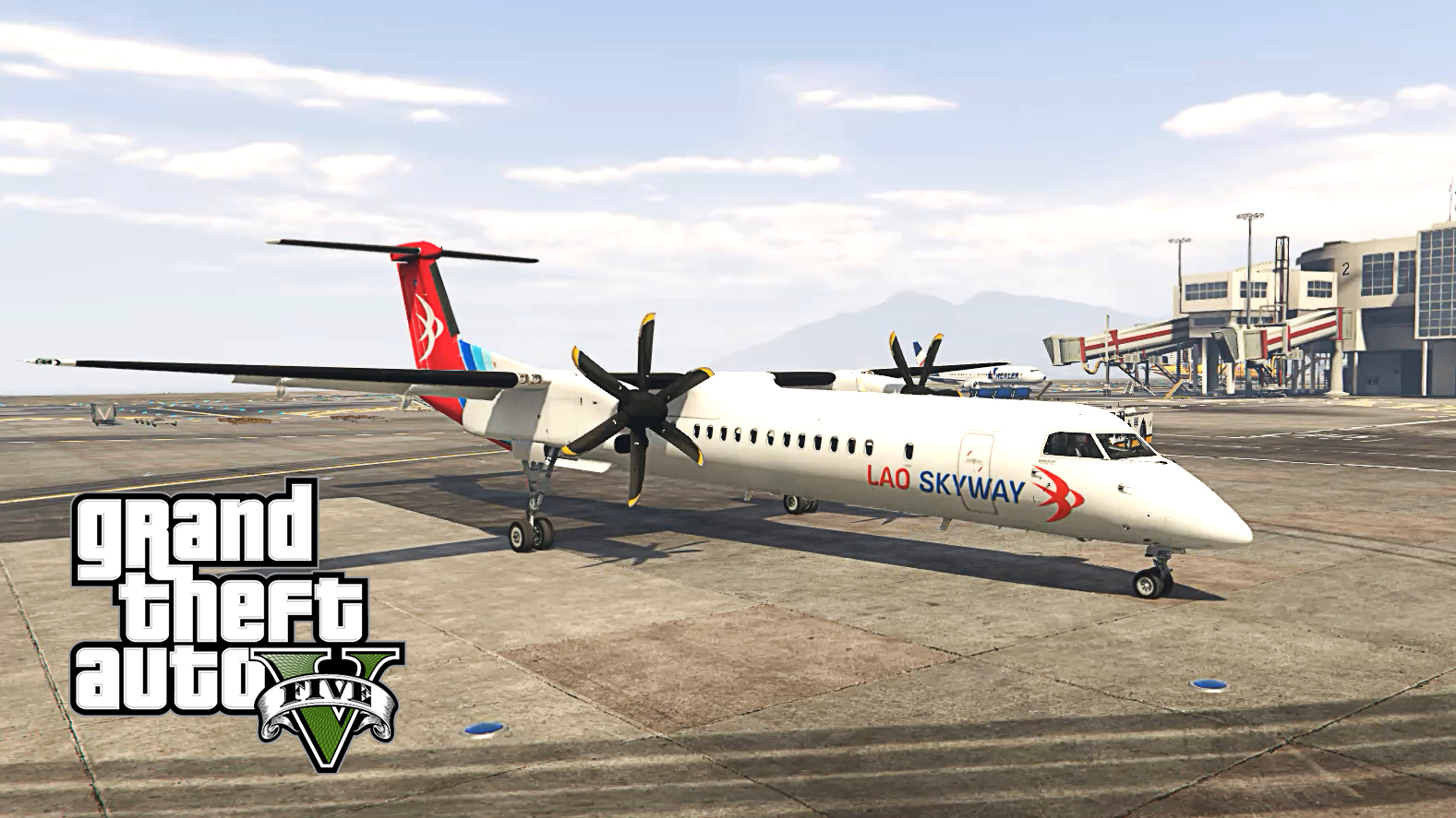 Bombardier Dash 8Q 400 Lao Skyway Mod For Grand Theft Auto V bombardier-dash-8q-400-lao-skyway-mod-for-grand-theft-auto-v