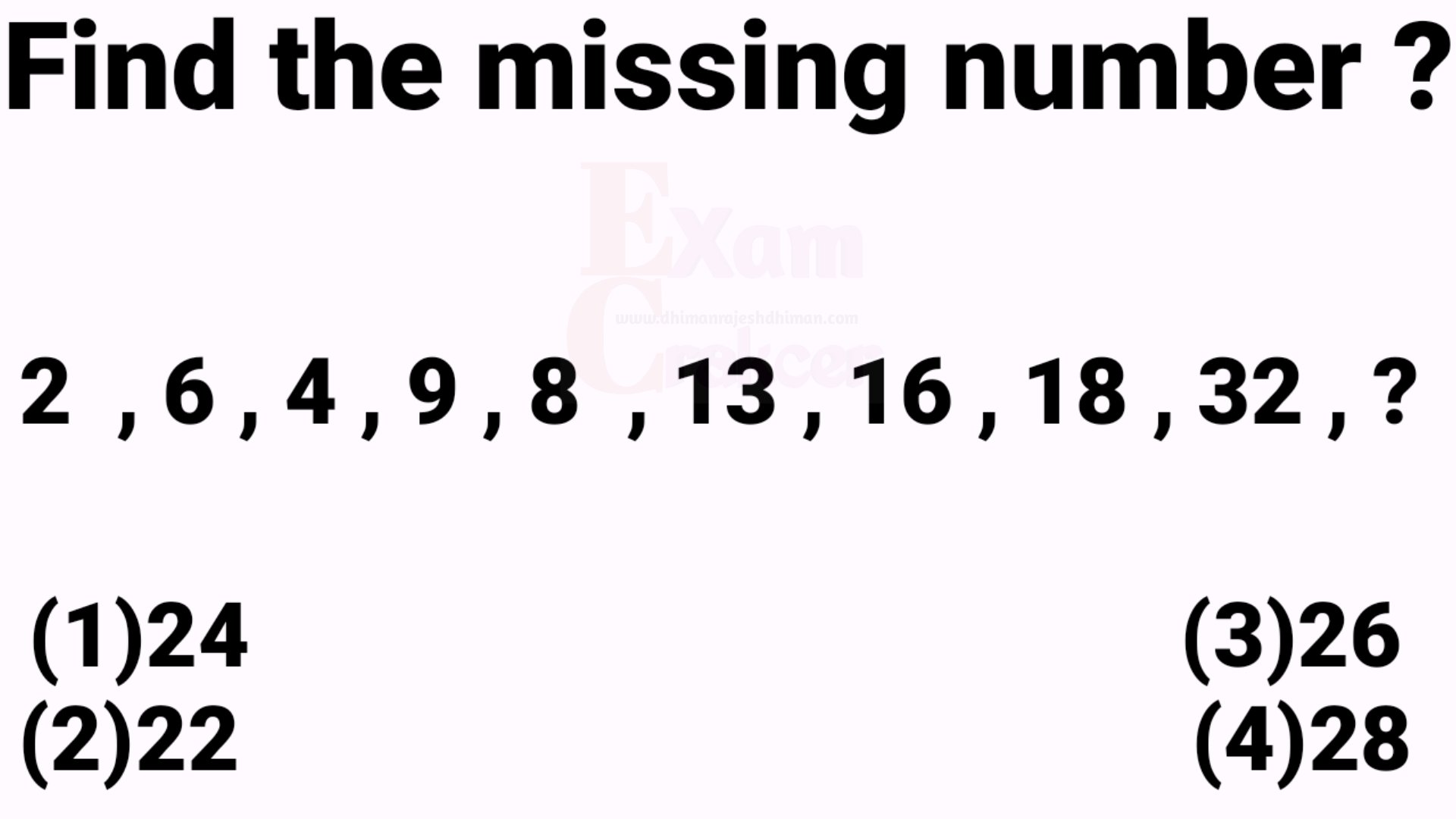 Ten most important problems of missing numbers in Reasoning Analogy ...