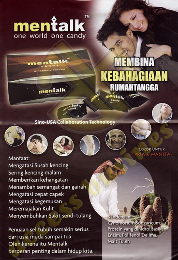 Energizer Herb - PENINGKAT STAMINA: MENTALK CANDY / PERMEN MENTALK