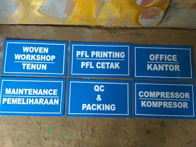 Signage Ruangan PT SML Indonesia Private Semarang