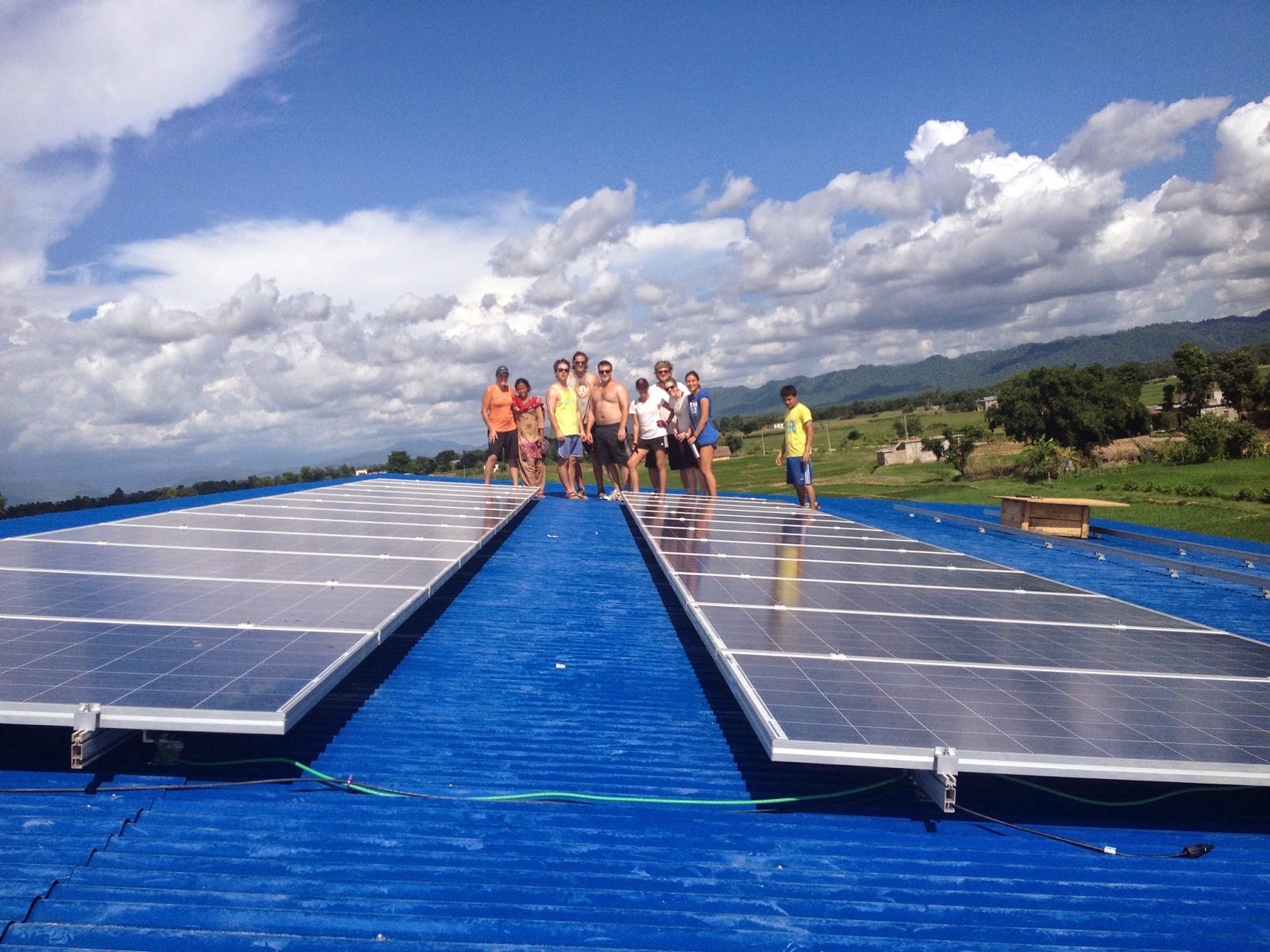 Nepal - Developing World Connections: July 26th: Solar Panel Installation