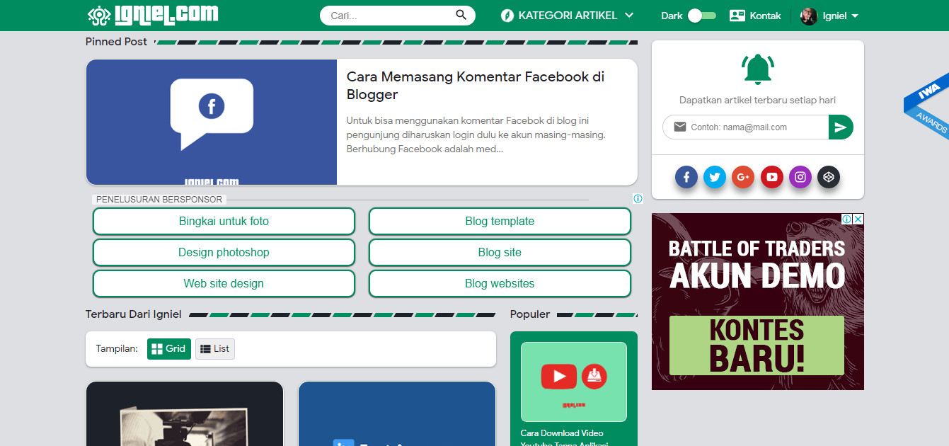 Rekomendasi 9 Situs Terbaik Untuk Belajar Ngeblog - GRATIS - Kored ID
