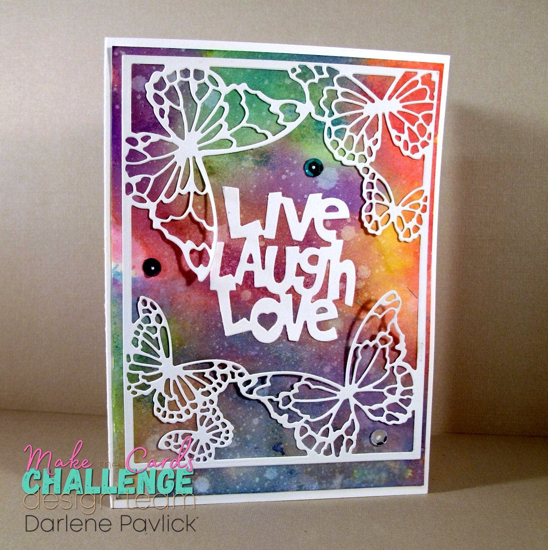 DAR'S CRAFTY CREATIONS: Make the Cards Challenge - Theme: Butterflies