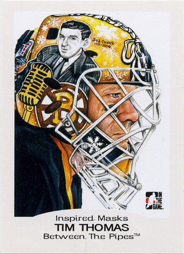 MY HOCKEY CARD OBSESSION: BEHIND THE MASKS - An Inspired Tim Thomas