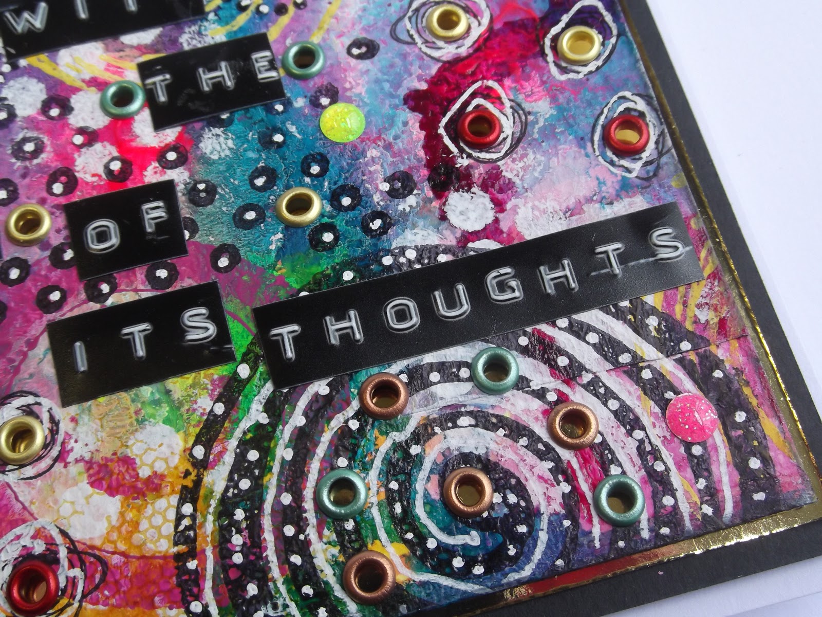 Kezzy's Crafty Journey: Bright and Funky Card