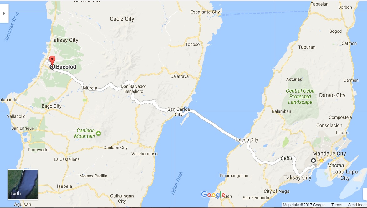 Travelling from Cebu to Bacolod via Toledo-San Carlos and Don Salvador ...