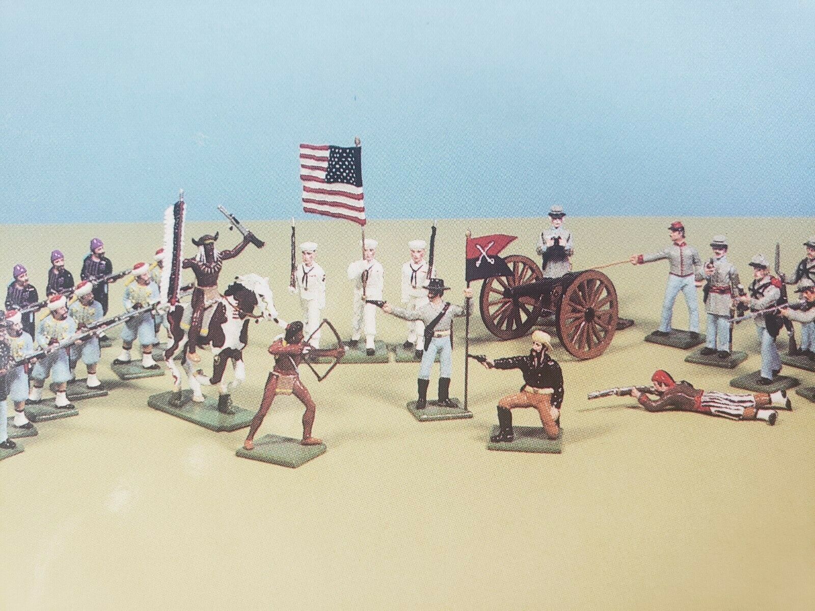 Toy soldiers and real battles: Vintage Postcard of Ron Wall Miniatures ...