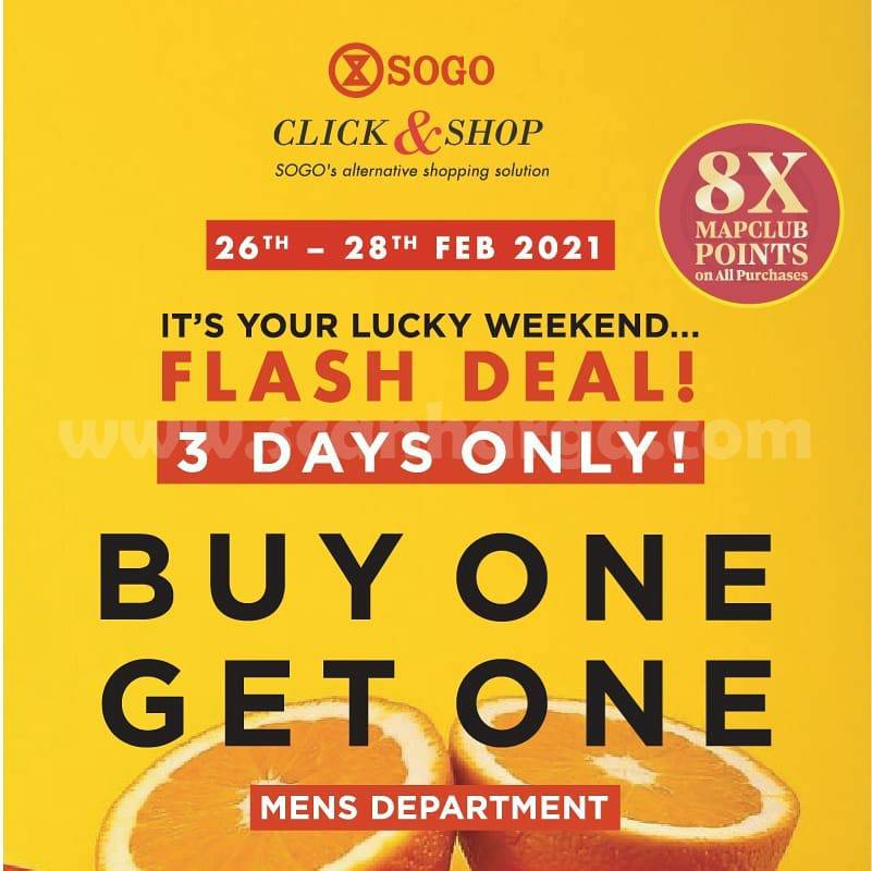 SOGO Promo Weekend Special! FLASH DEAL Buy 1 Get 1 | scanharga