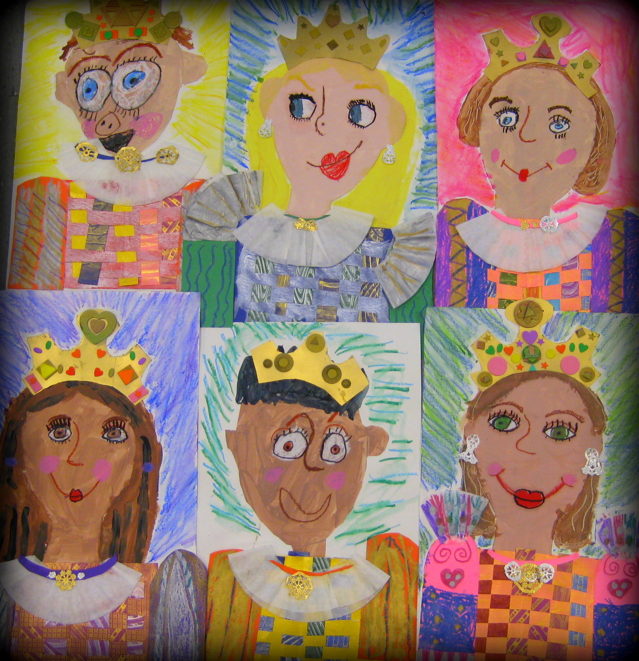 Cassie Stephens: In the Art Room: Royal First Graders