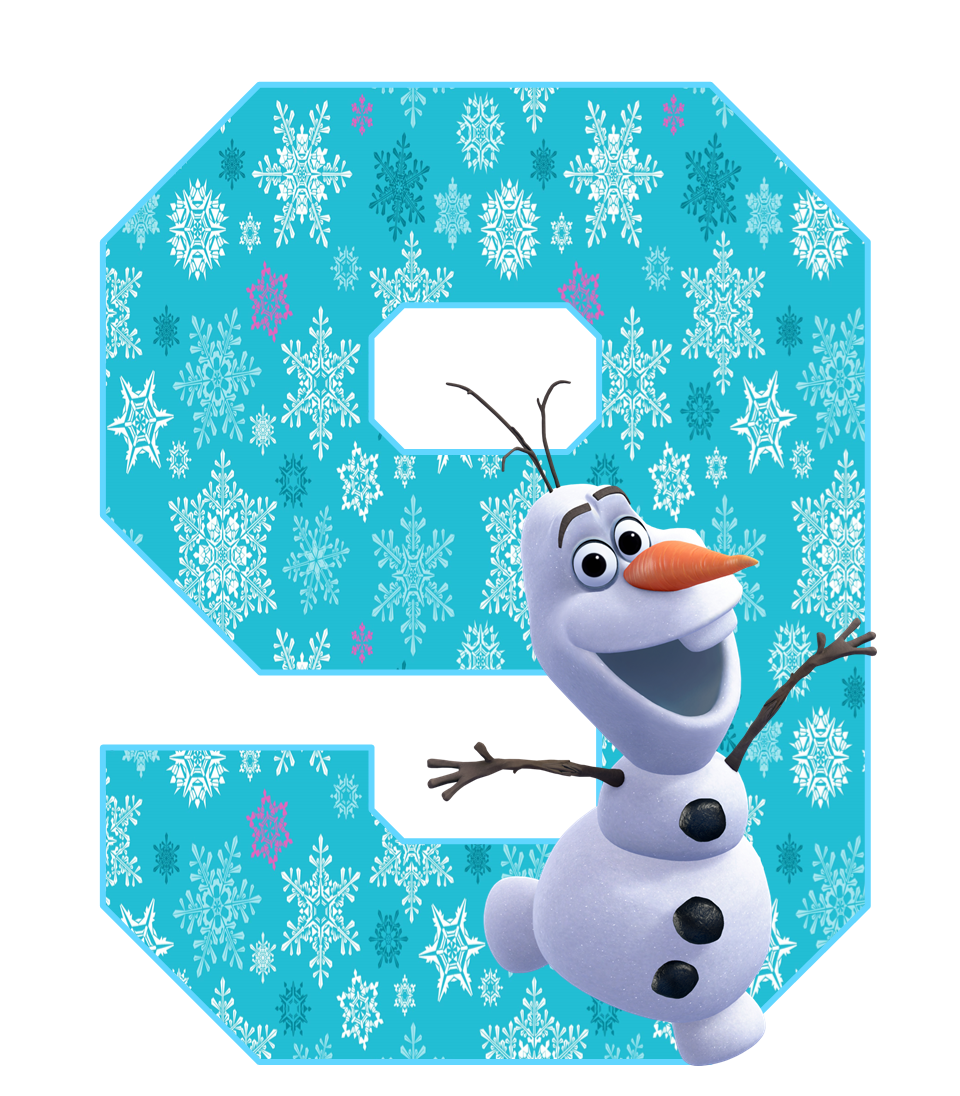 Kits imprimibles gratis : Números de Frozen