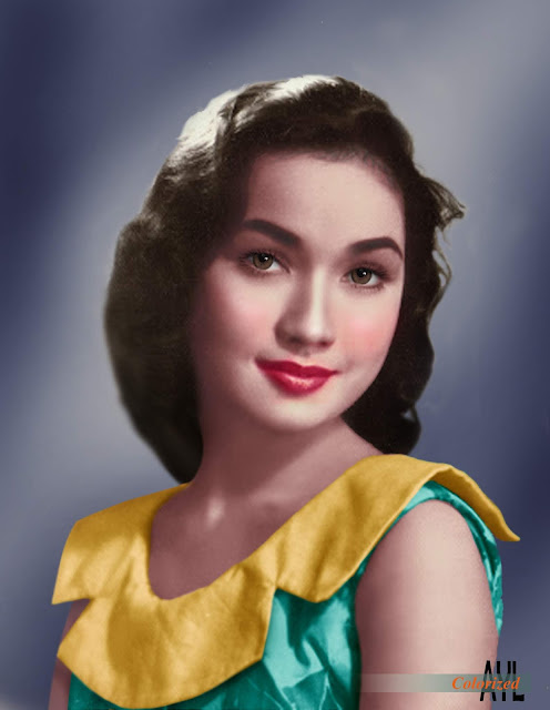 Colors for a Bygone Era: Young Susan Roces (1941-), ca 1962