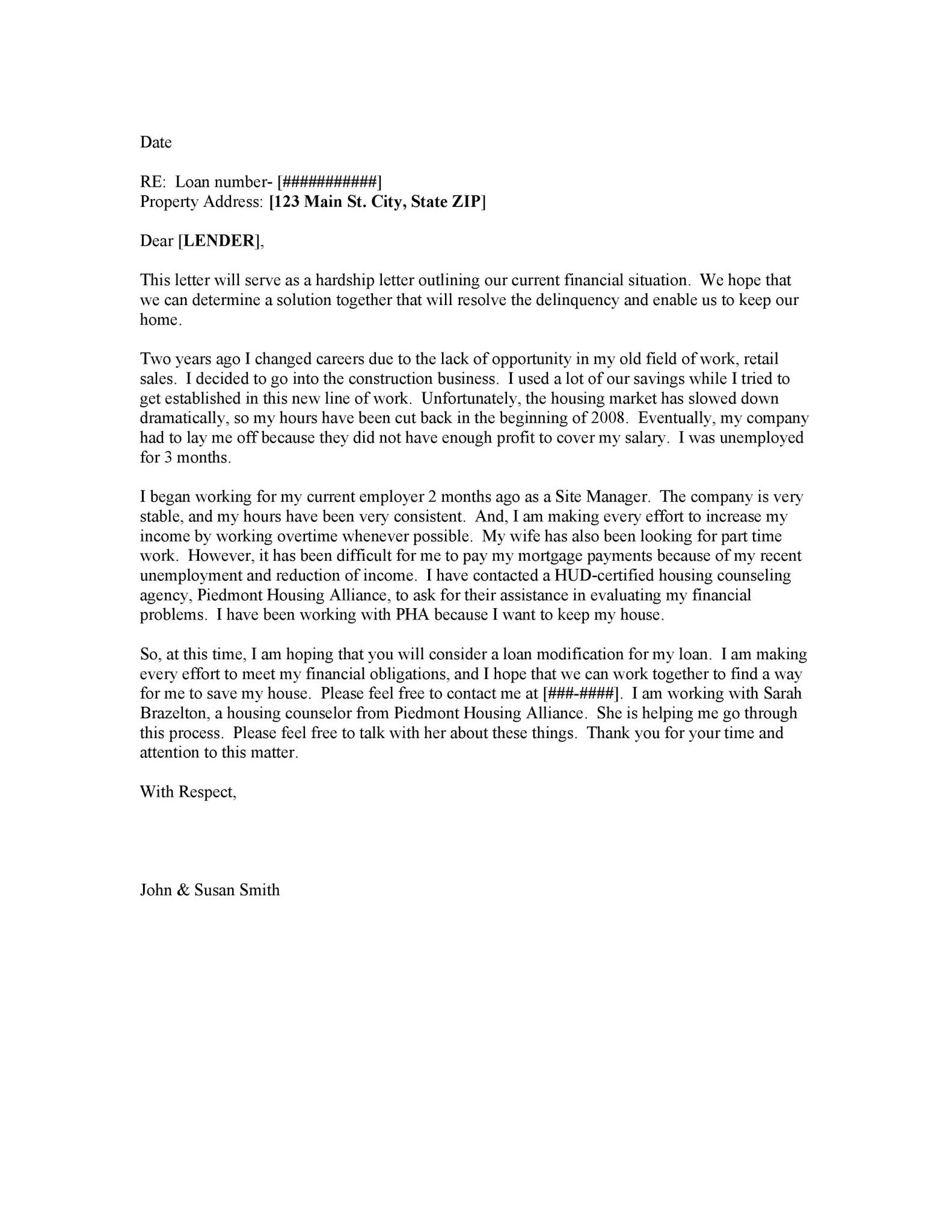 401K Hardship Letter Template ~ Resume Letter