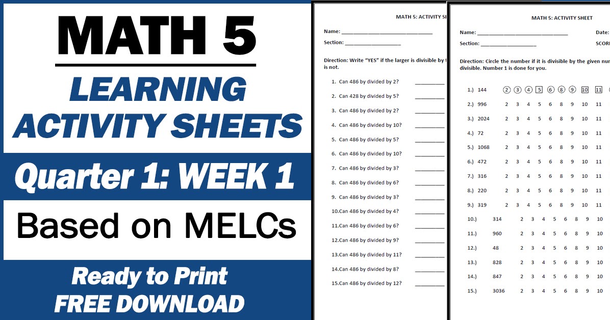 LEARNING ACTIVITY SHEETS In MATH 5 Quarter 1 Week 1 Free Download learning-activity-sheets-in-math-5-quarter-1-week-1-free-download