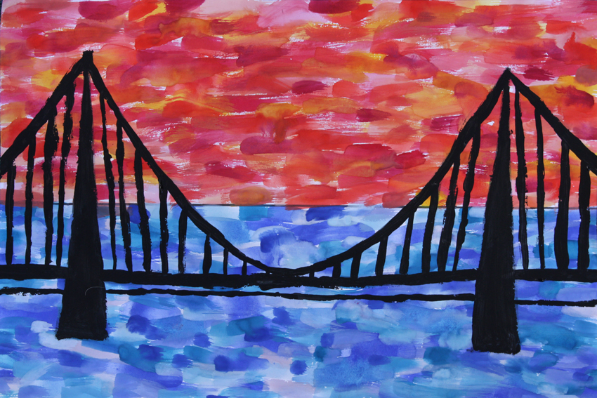 Art With Mr Hall: Bridge Silhouettes