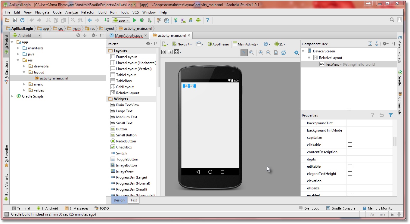 Teknik Informatika: Membuat Aplikasi Login Sederhana pada Android ...