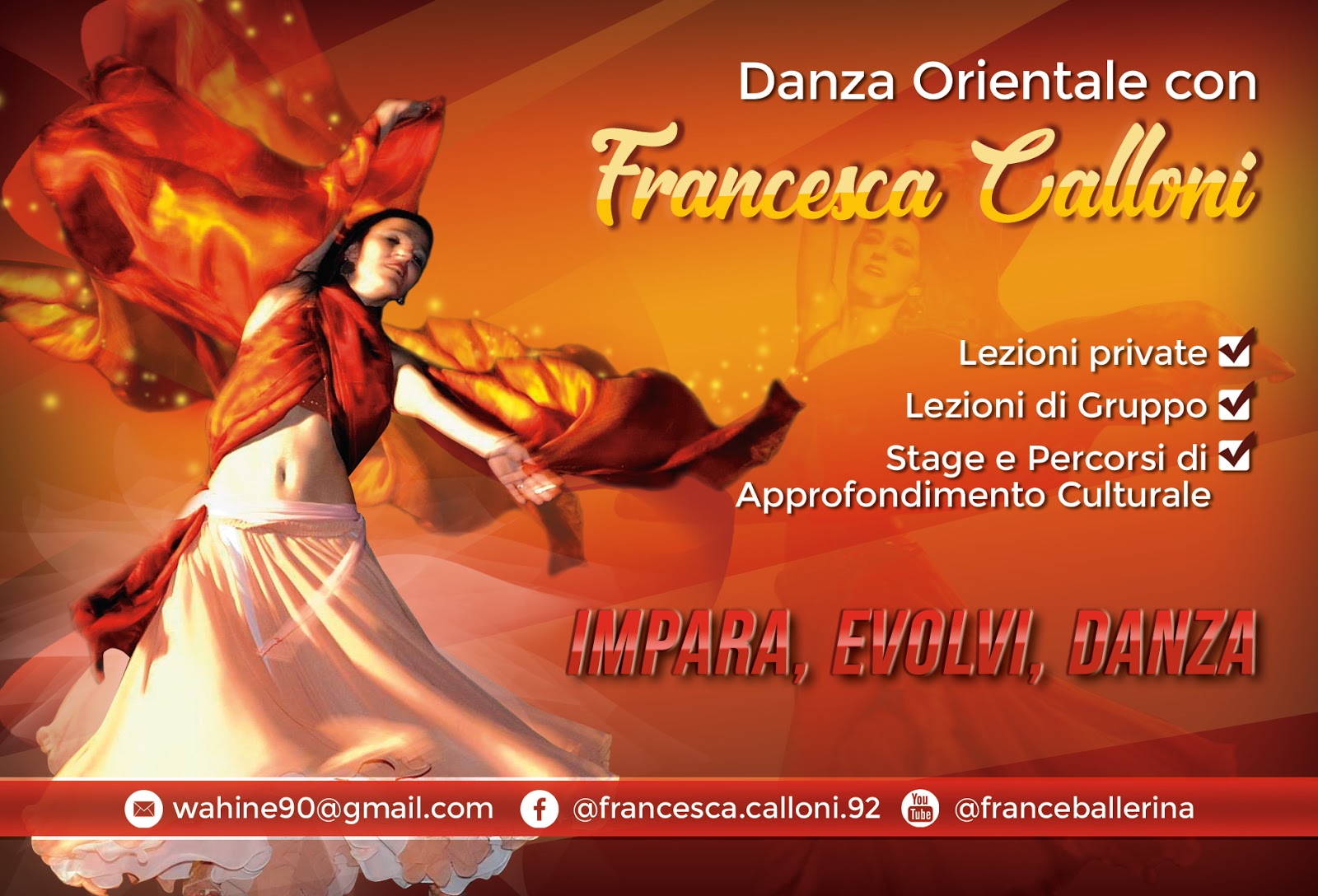 Impara, evolvi, danza con Francesca Calloni: Danza orientale con ...