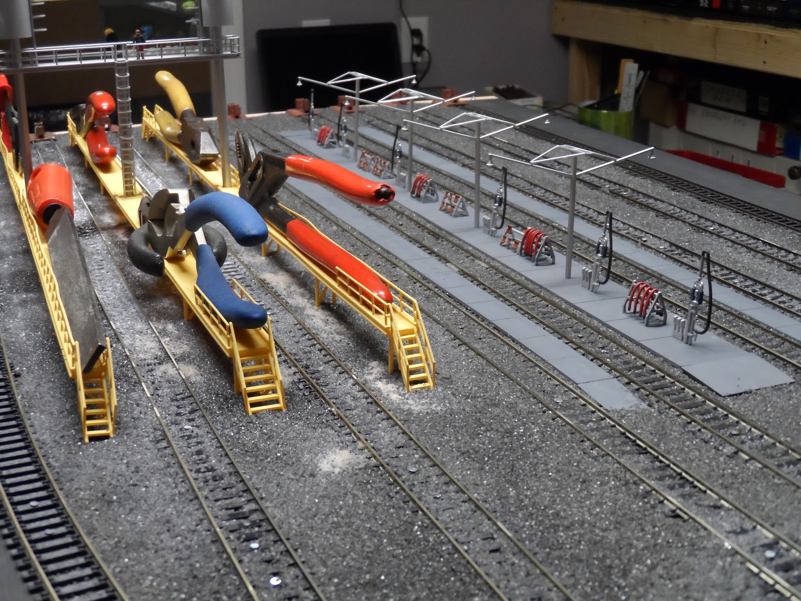 New York Central Train Layout: Terminal Yard Engine Facility Additions