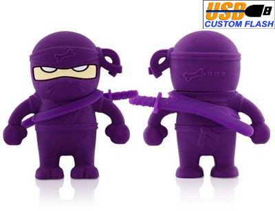 USB Custom Flash PVC Flash Drive Design Workshop: Ninja Custom Rubber ...