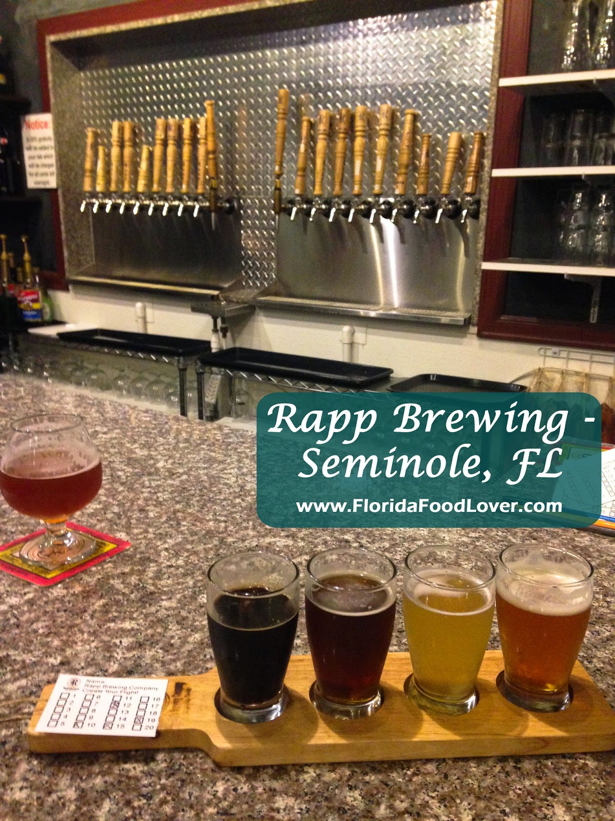 Florida Food Lover: Rapp Brewing – Seminole, FL