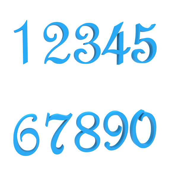 Numbers 3D printing model | Layth Jawad
