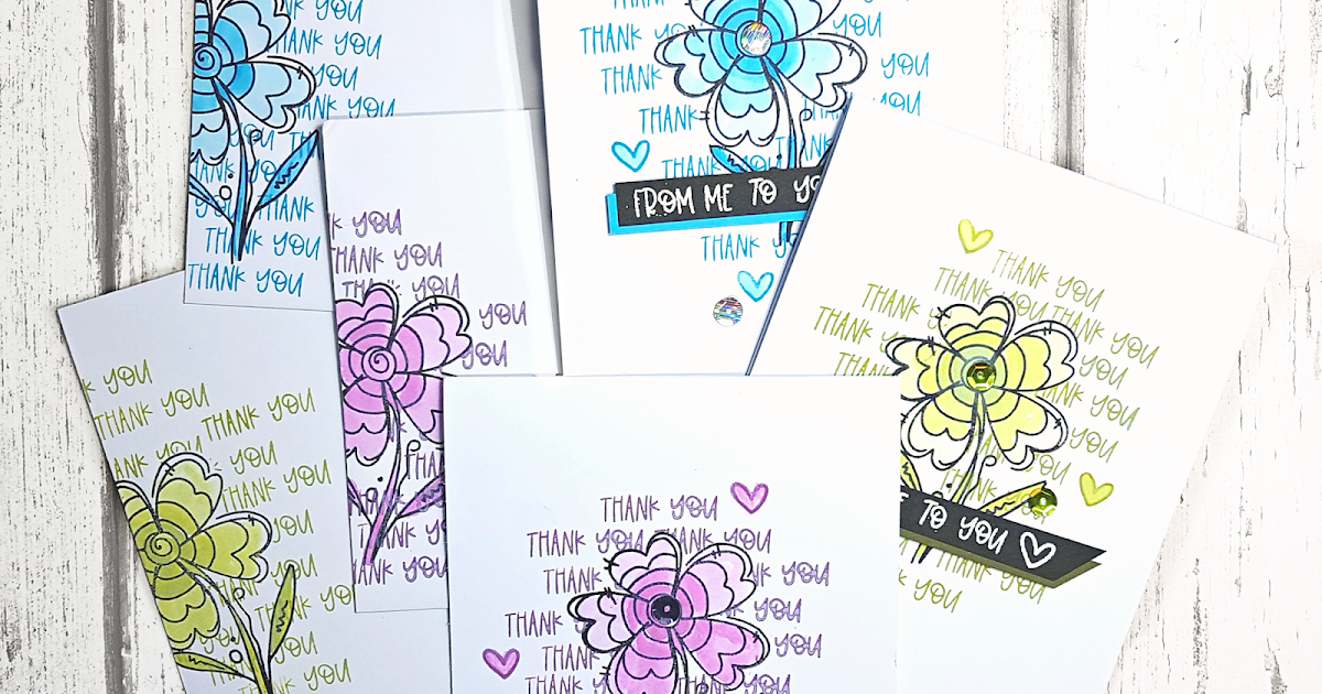 Step By Step Quick Easy Thank You Cards With Polkadoodles Clear Stamps step-by-step-quick-easy-thank-you-cards-with-polkadoodles-clear-stamps
