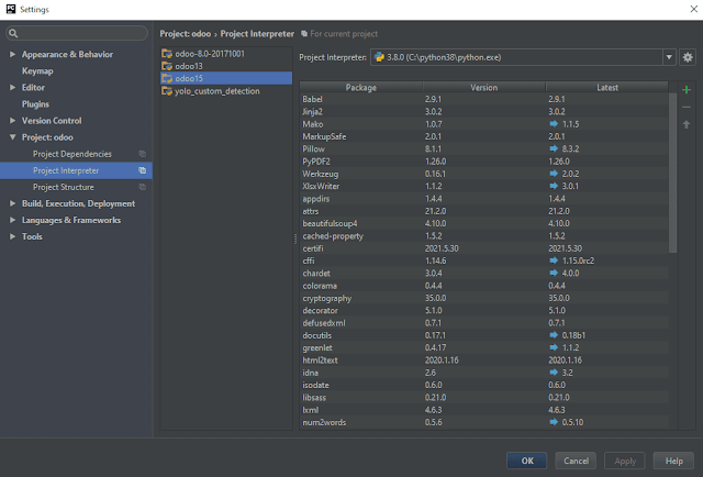Configure and Install Odoo15 with PyCharm on Windows