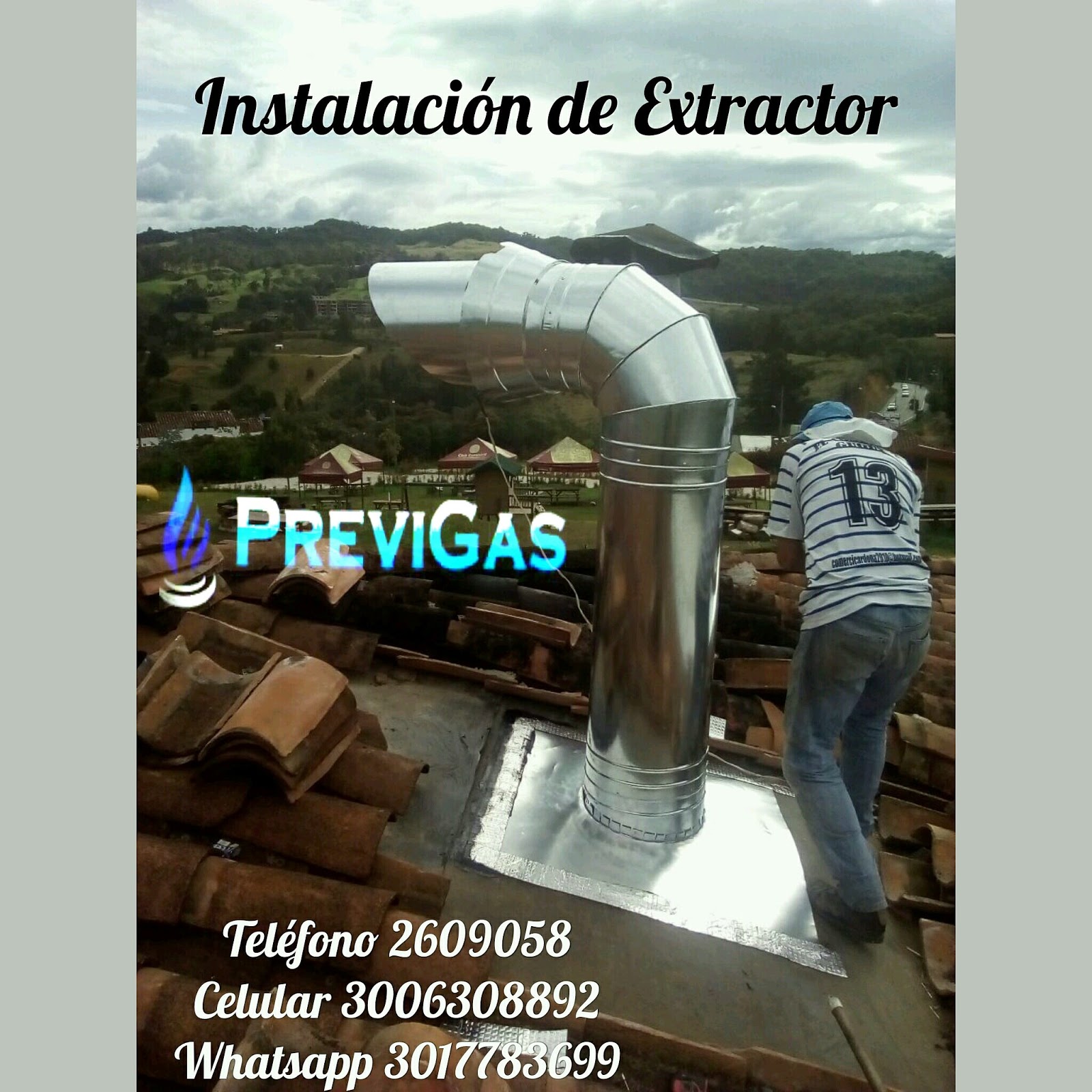 Instalación de extractor para restaurantes
