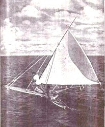 Proa Sailing: A Carolinian proa on a Saipan beach