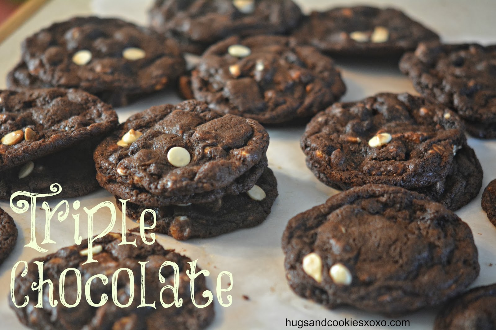 triple chocolate cookies