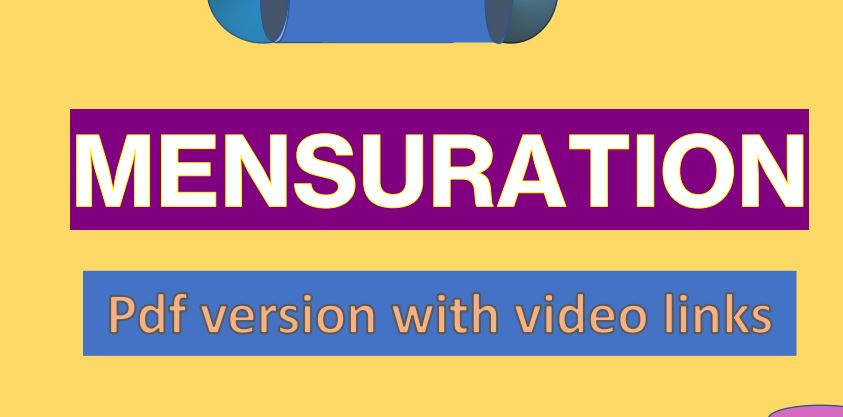 Mensuration Chapter with Video Links and Formulae - Leading website for ...