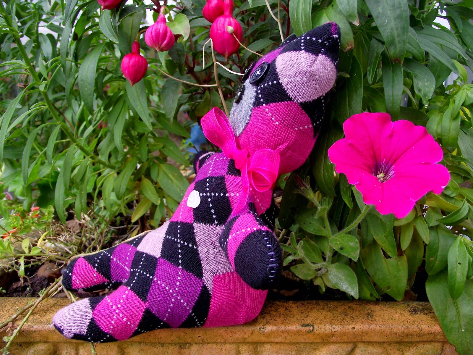 Dotty Textiles: A Sock Teddy Bear