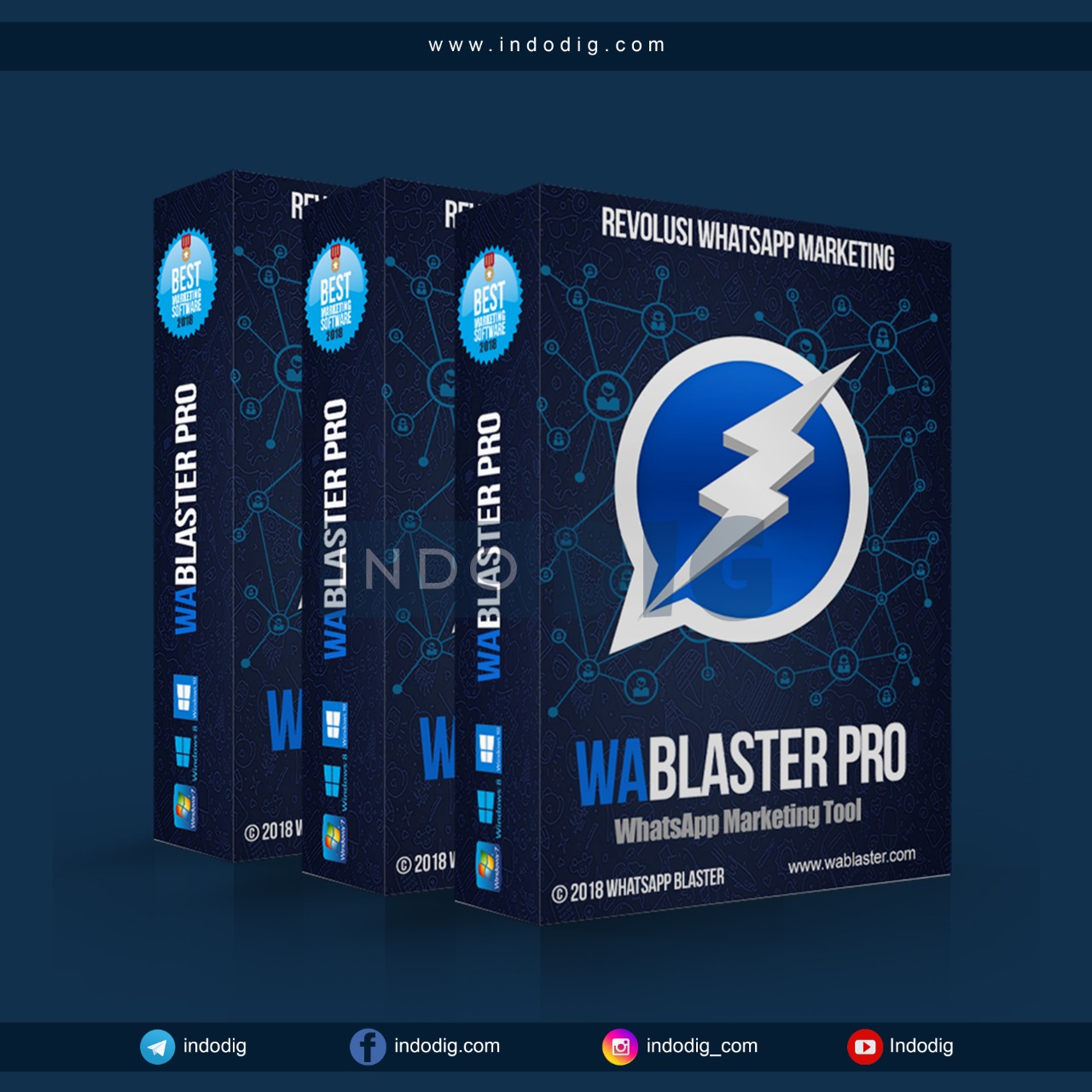WA Blaster Pro - Software Untuk Broadcast WhatsApp Otomatis • Indodig™️