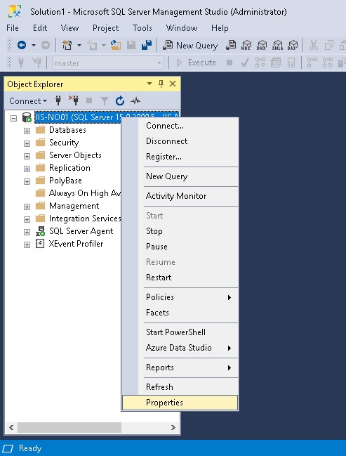 ACESSO 8: Configurando Memória "Maximum" do SQL Server 2019