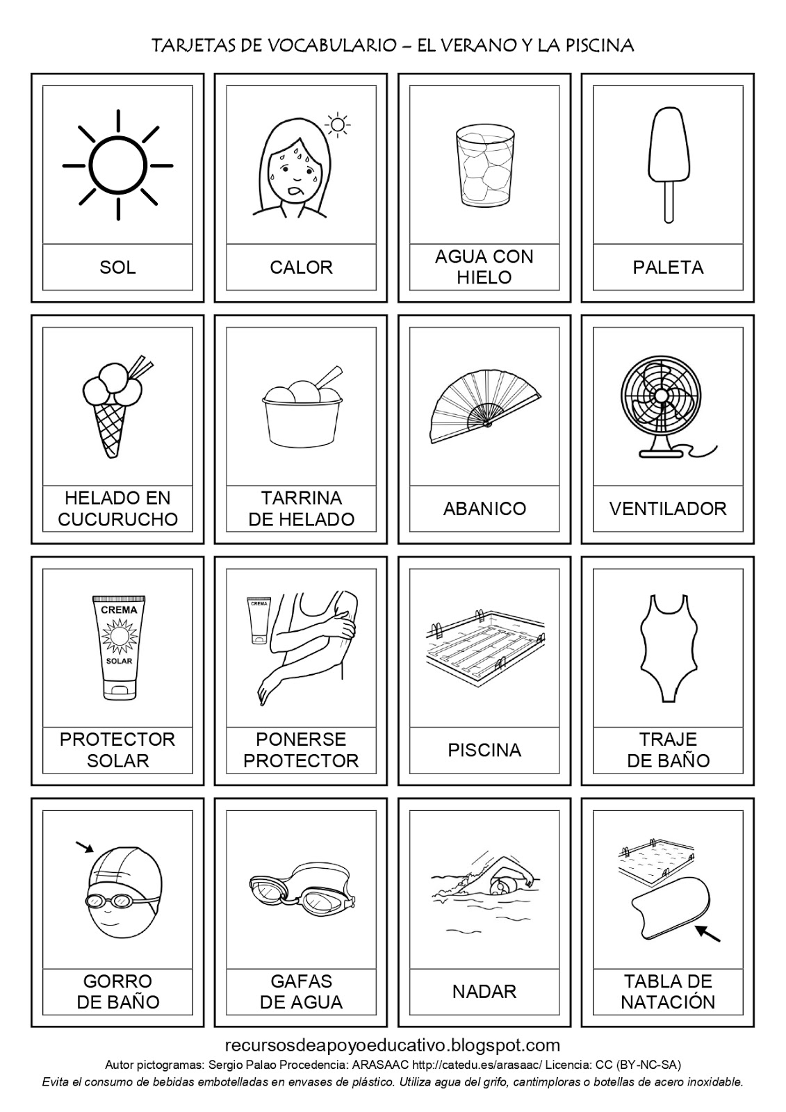 RECURSOS DE APOYO EDUCATIVO: El verano, el mar, la playa y la piscina ...