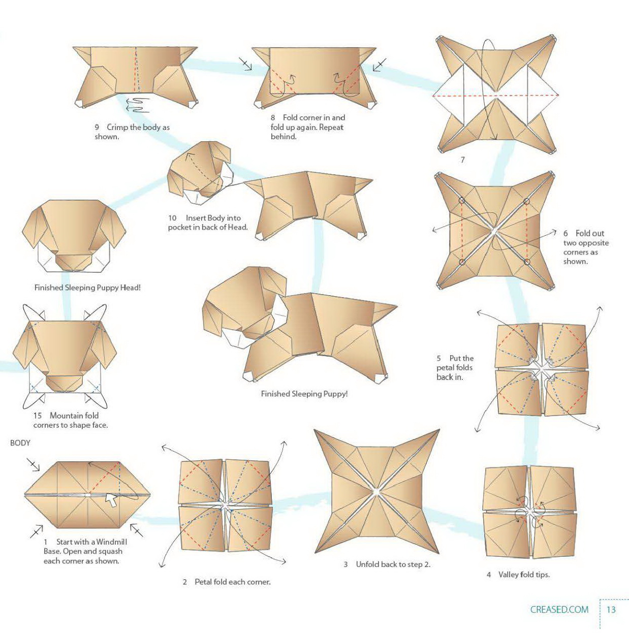 Origami Creased Magazine 6 - Ruby Book Origami