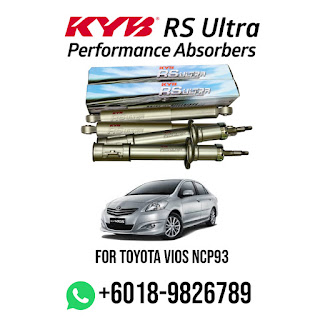 KYB Supplier Johor: Toyota Vios NCP 93 KYB RS Ultra Performance Absorbers 4 PCS Left Right Rear ...