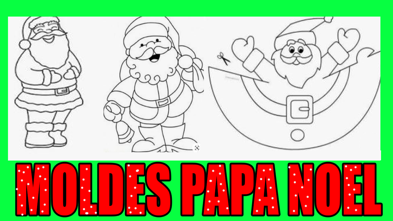 Papa Noel en goma eva + MOLDE | Papa Noel en foami | Adorno de navidad ...