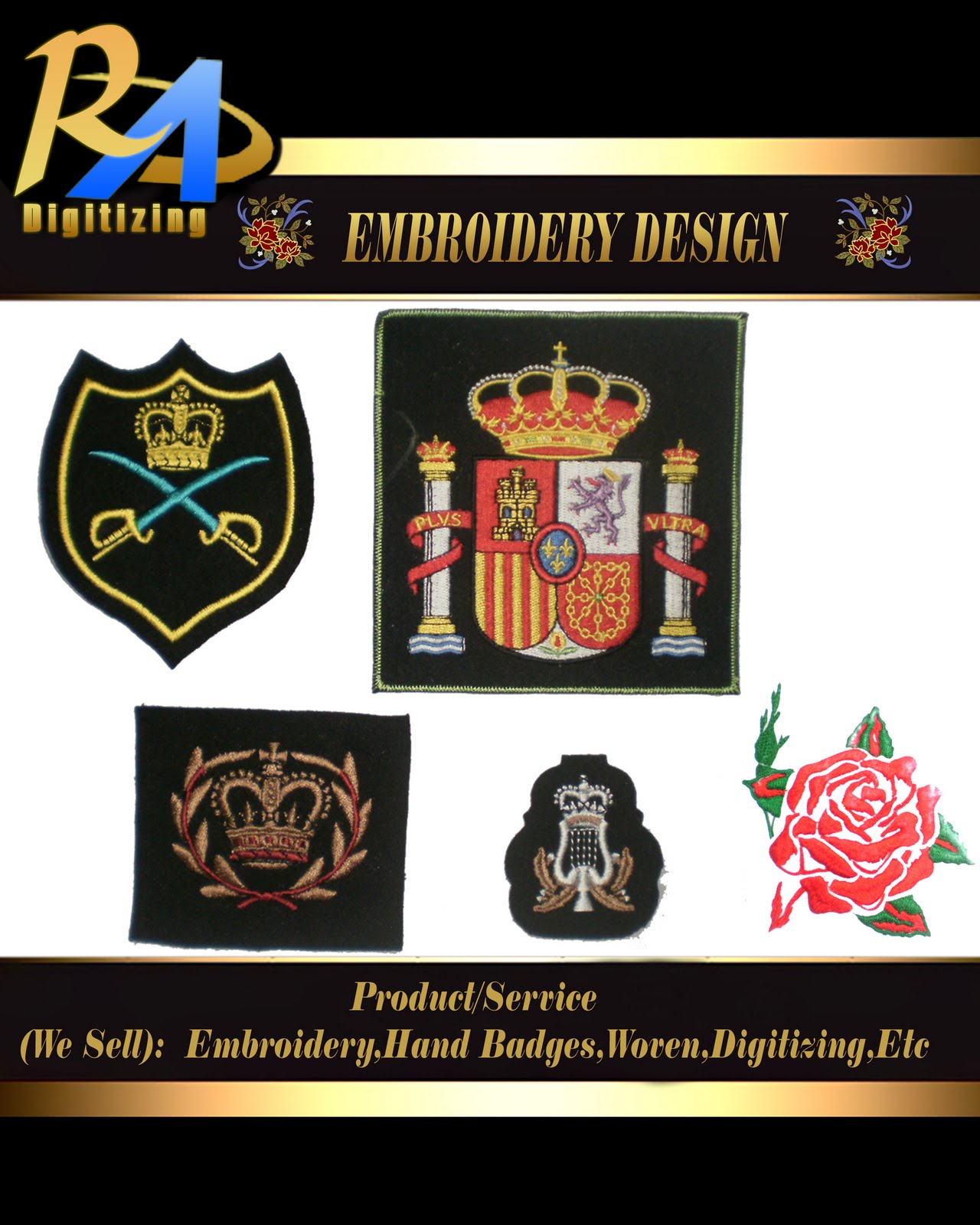 Embroidery Digitizing: Embroidery Badges