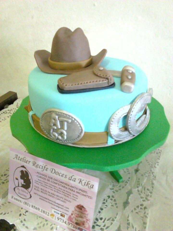 ATELIER DOCES DA KIKA: BOLO COWBOY OU VAQUEIRO, PEÇA JÁ O SEU!!